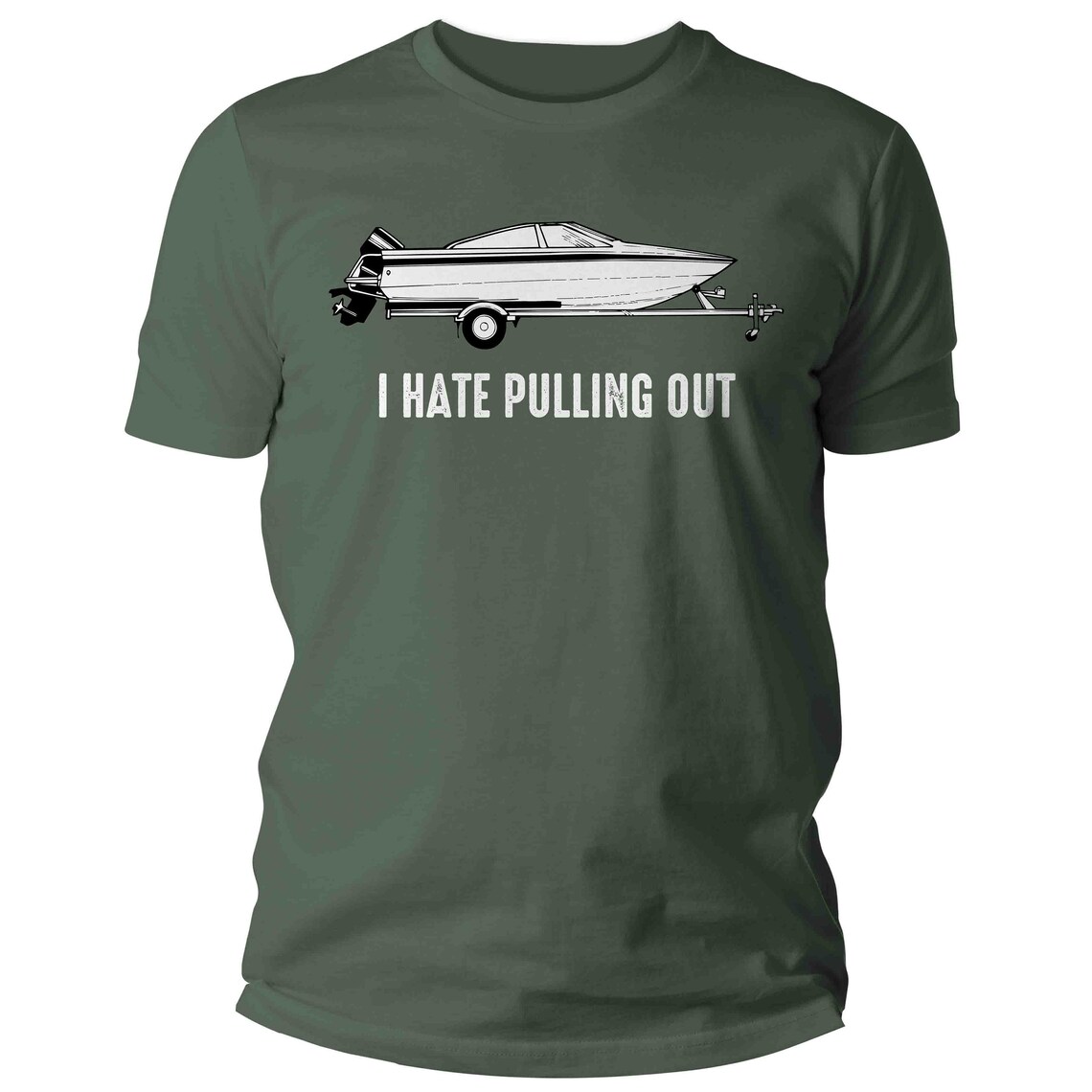Men's Funny Boating Shirt I Hate Pulling Out T Shirt Outboard Boat ...