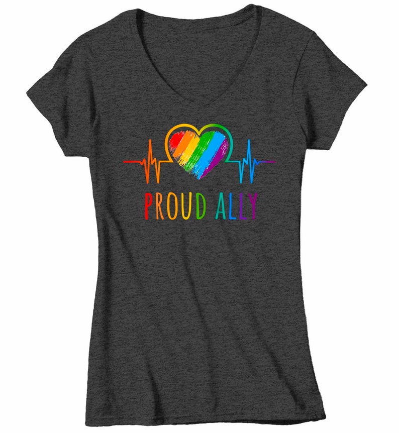 Women's Proud Ally LGBT T Shirt LGBT Support Shirt Friends - Etsy