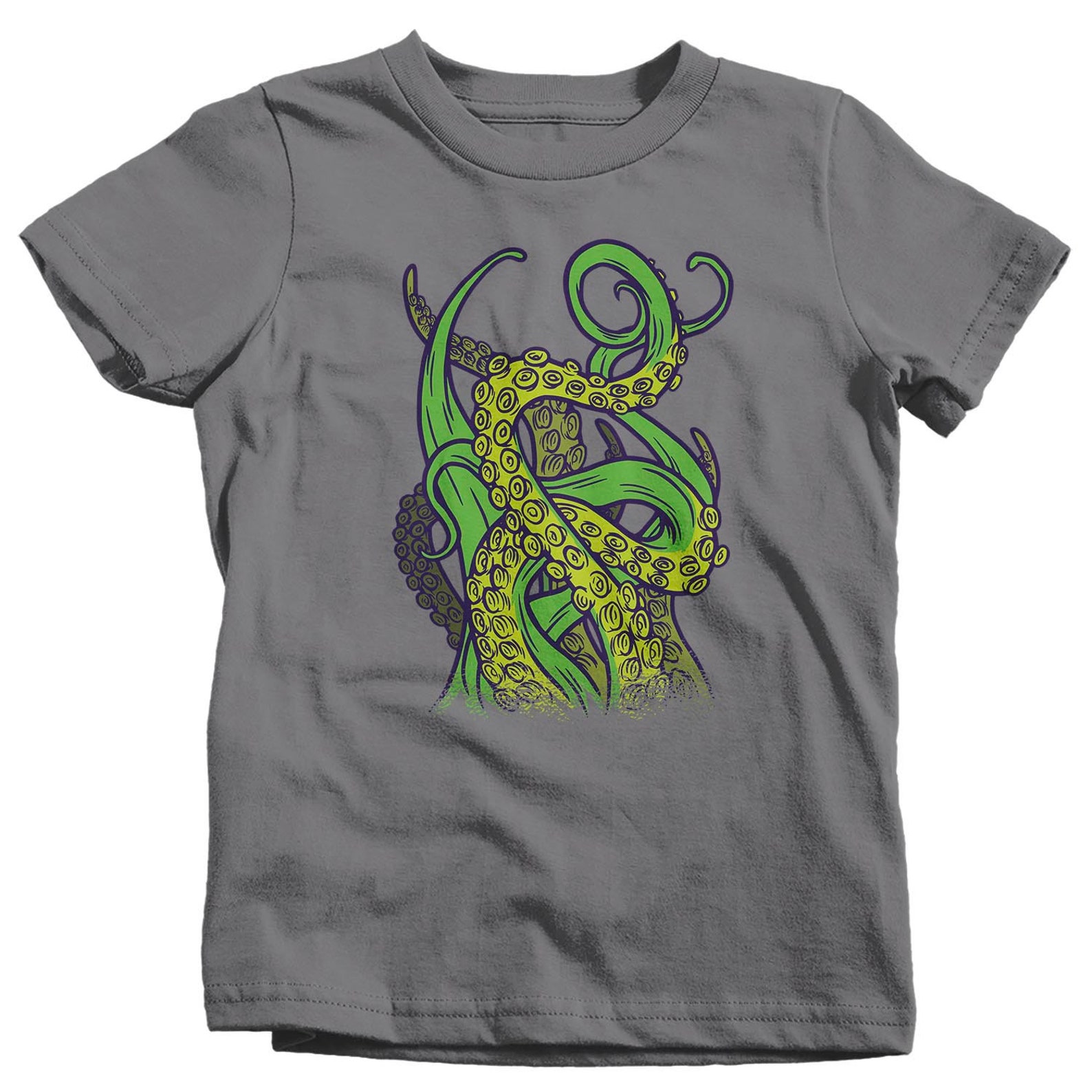 Kids Octopus T Shirt Tentacles Shirt Grunge Tee Aquatic Kraken - Etsy