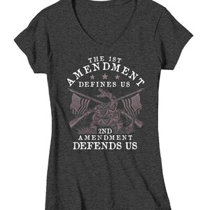 Women's 2nd Amendment Shirt Constitution Tshirt 1st Amendment Gun ...