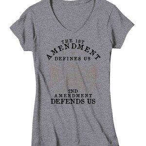 Women's 2nd Amendment Shirt Constitution Tshirt 1st Amendment Gun ...