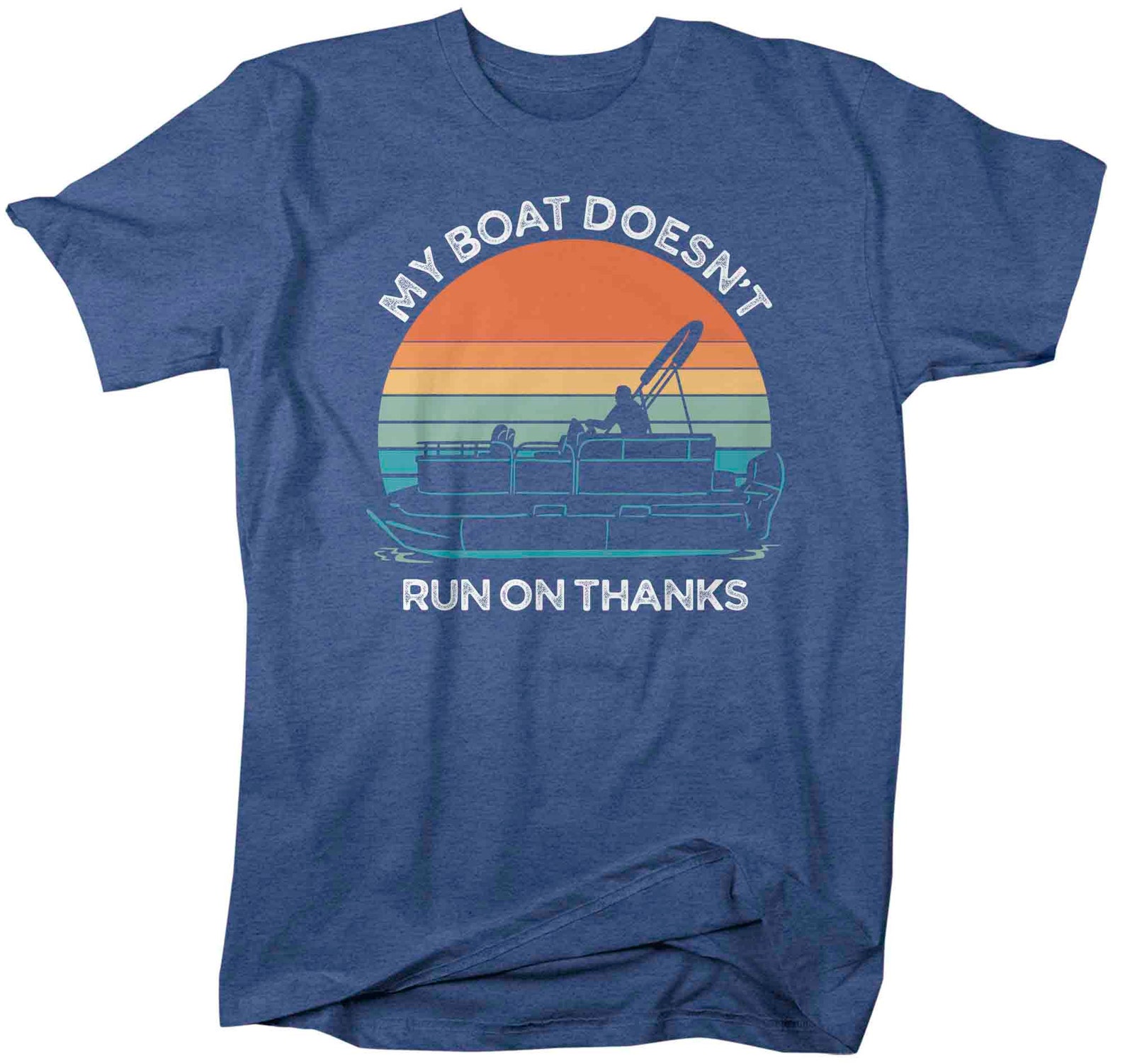 Men's Funny Boater Shirt Pontoon Boat T Shirt Doesn't - Etsy