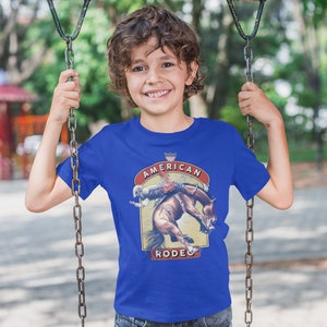 Kids American Rodeo Shirt Horse Cowboy T Shirt Rodeo Wild West - Etsy