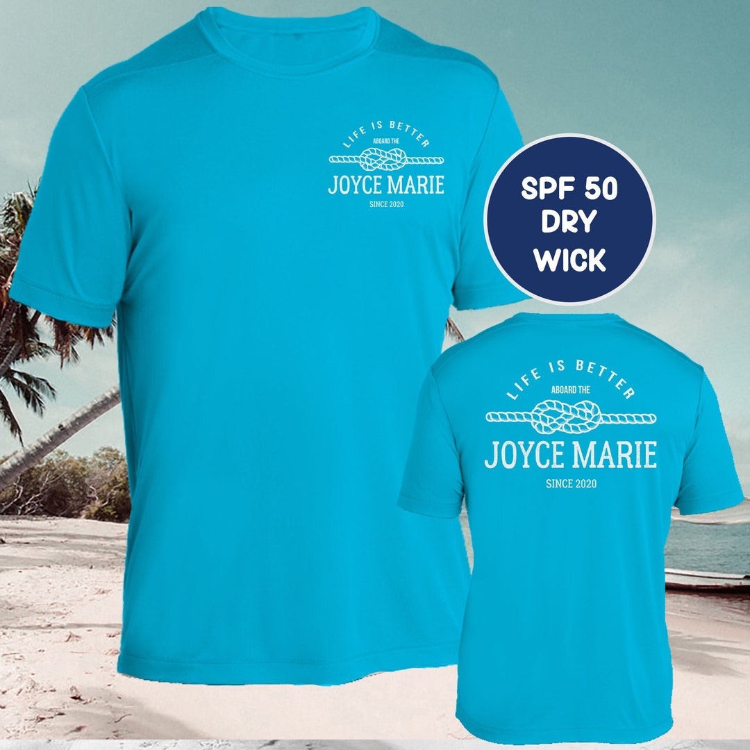 Custom Boating Shirt, Personalized Captain Shirt, Dry Wick, Boater ...