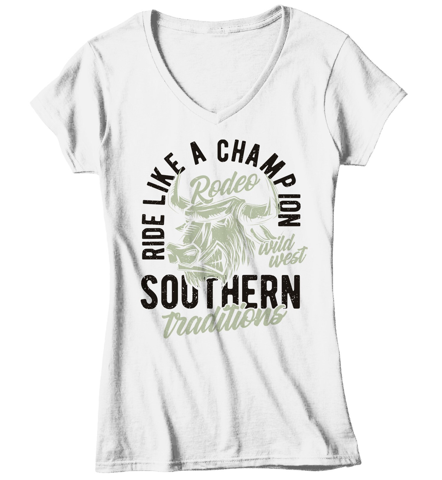 Women's Vintage Rodeo T Shirt Ride Like A Champion Cowboy | Etsy