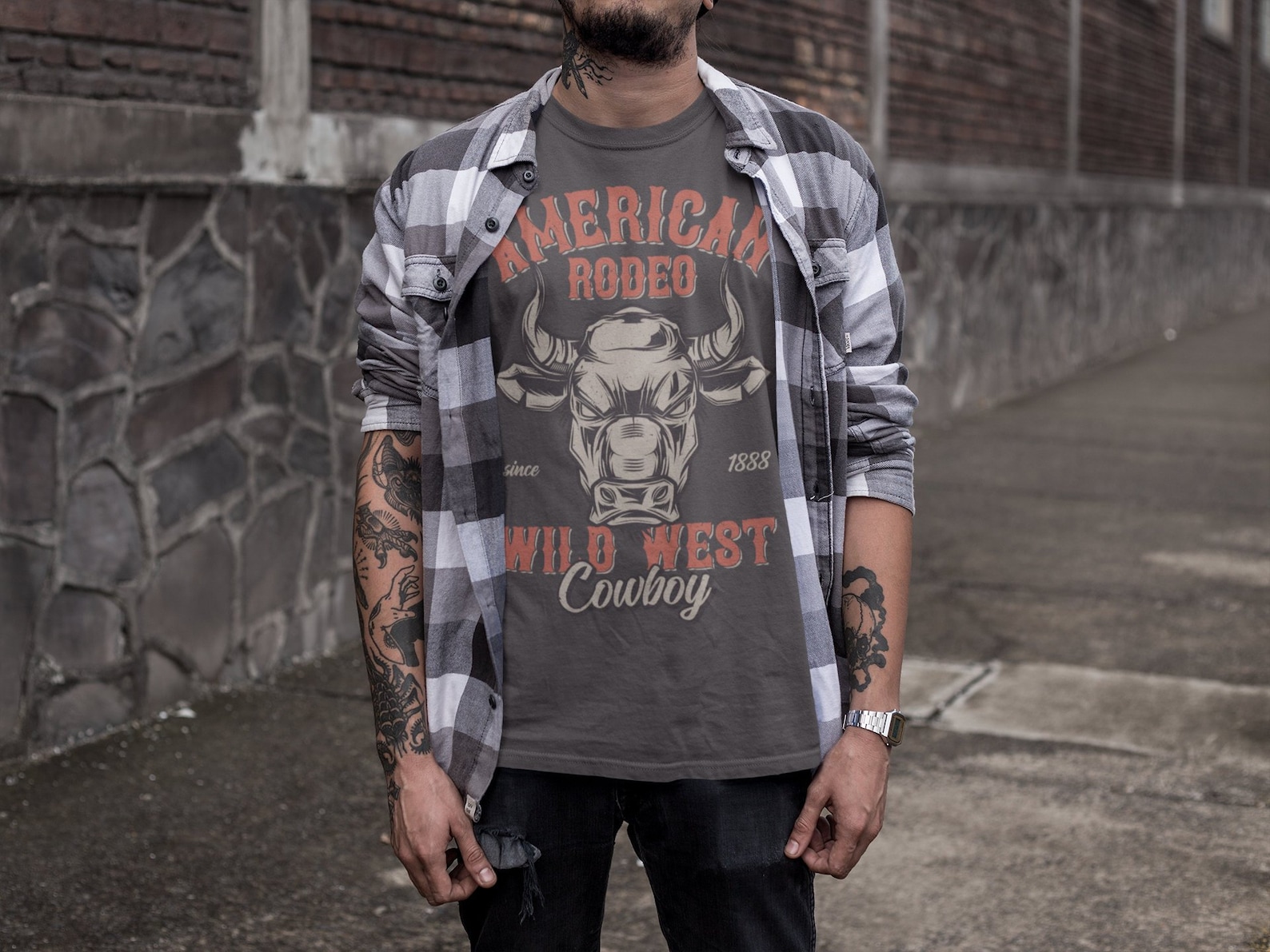 Men's Vintage Rodeo T Shirt American Rodeo Cowboy Shirts - Etsy