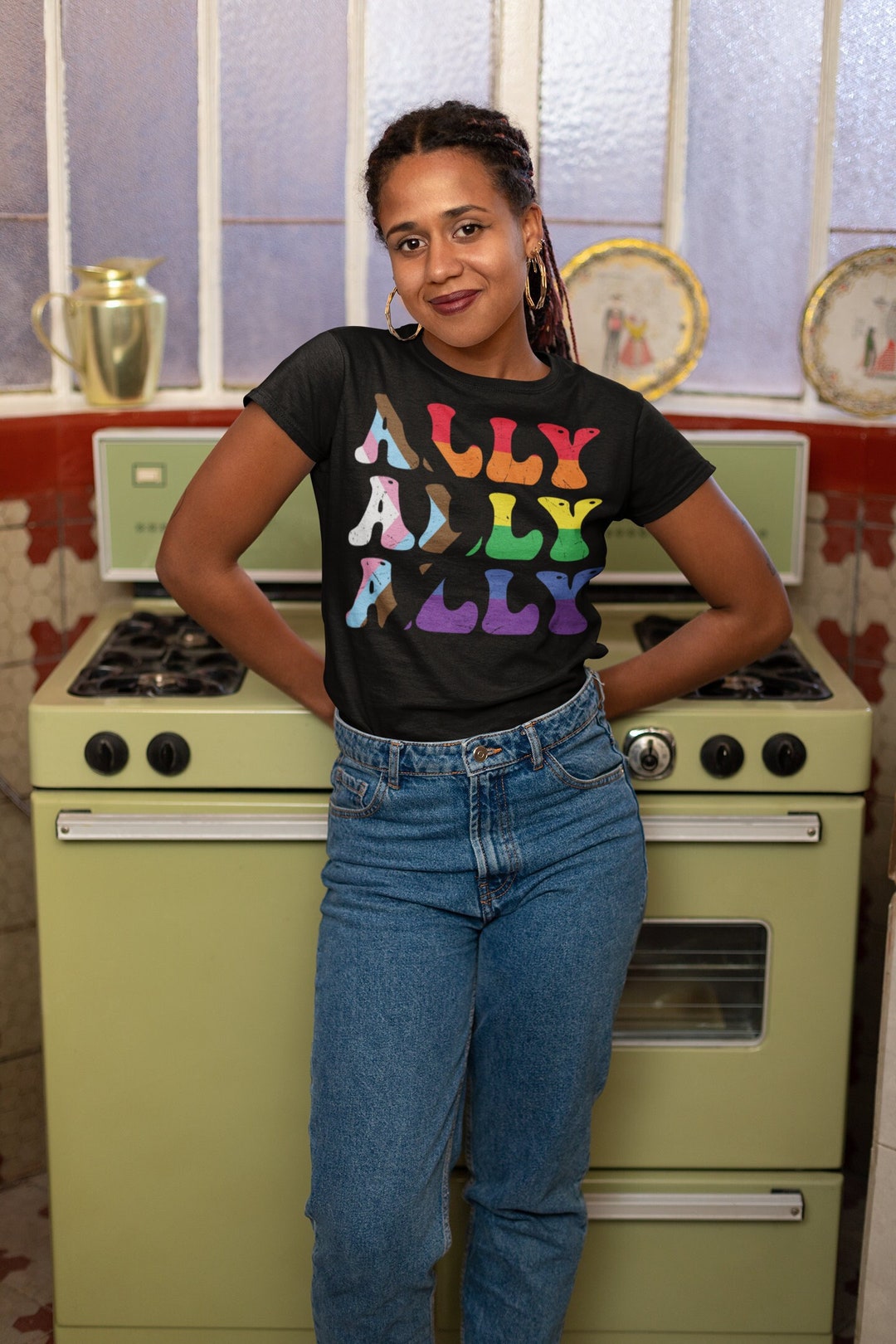Women's LGBT Ally Shirt LGBTQ Support Ally T Shirt Flag - Etsy
