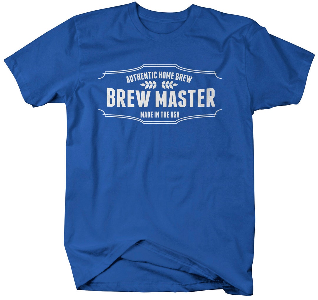 Men's Made in USA Home Brew Master T-shirt Hobby Brewing T-shirt Beer ...