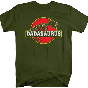 Men's Dadasaurus Shirt Daddy T Shirt T-rex Dinosaur Family Theme Tshirt ...