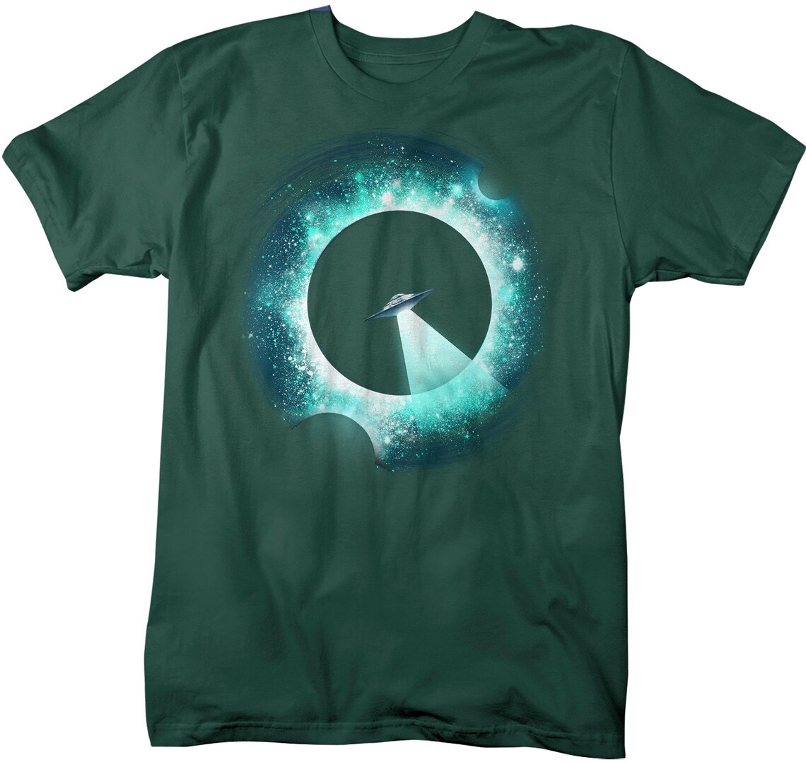 Men's UFO T Shirt Alien Shirts Black Hole Shirts Space - Etsy