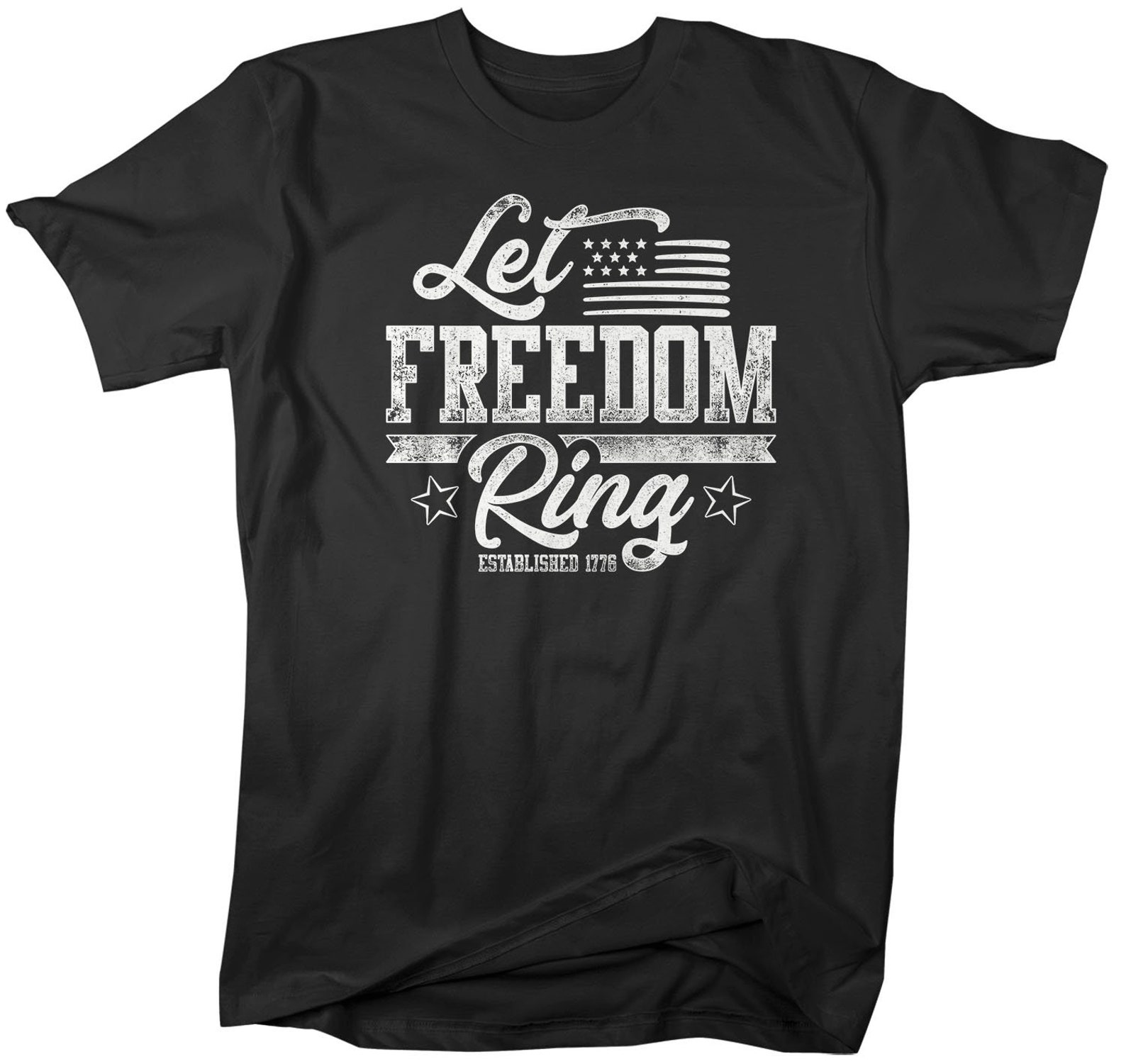 Men's Let Freedom Ring T Shirt Flag Shirt USA Patriotic - Etsy