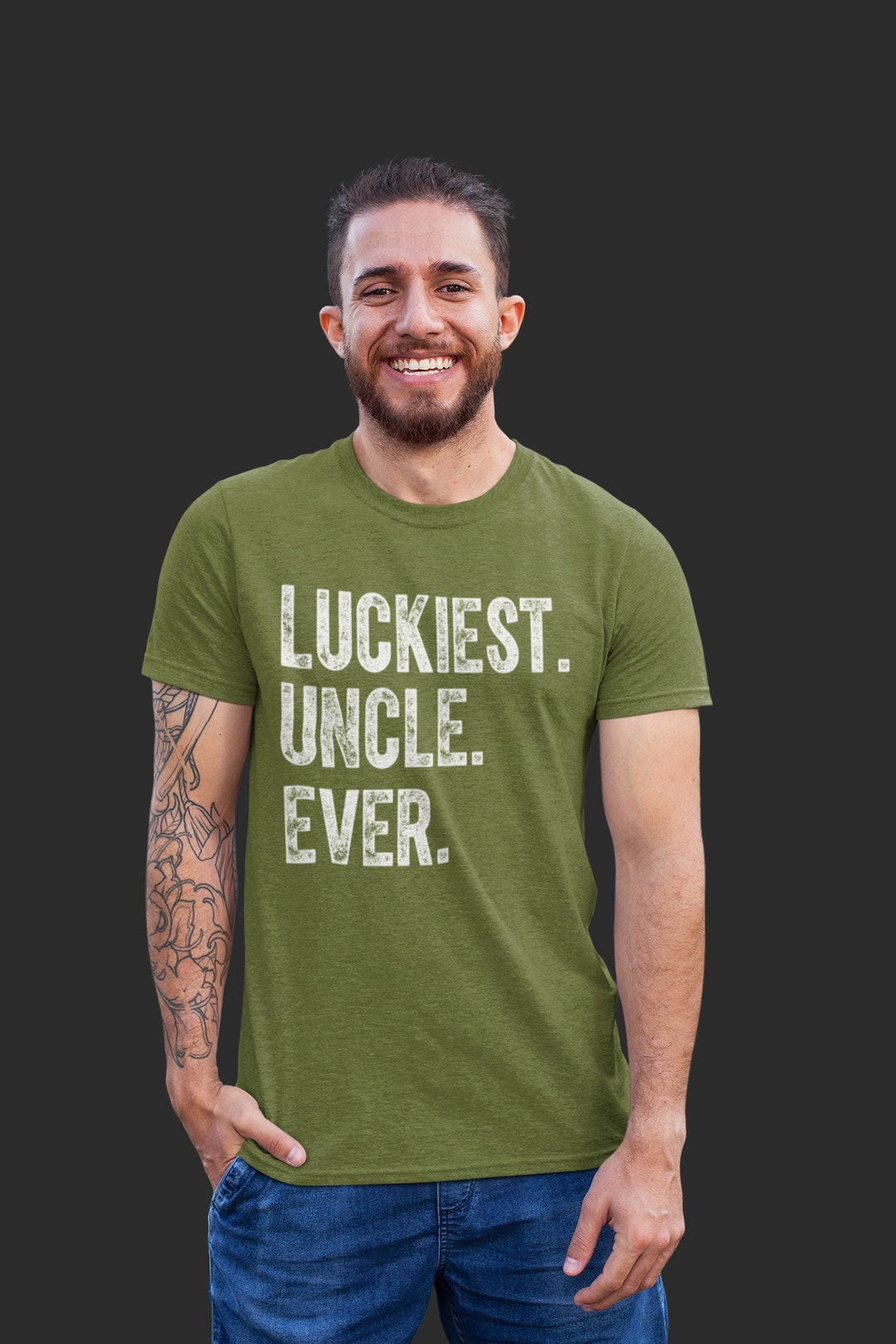 Men's Uncle T Shirt Luckiest Uncle Shirts St. Patrick's Day Tshirt ...