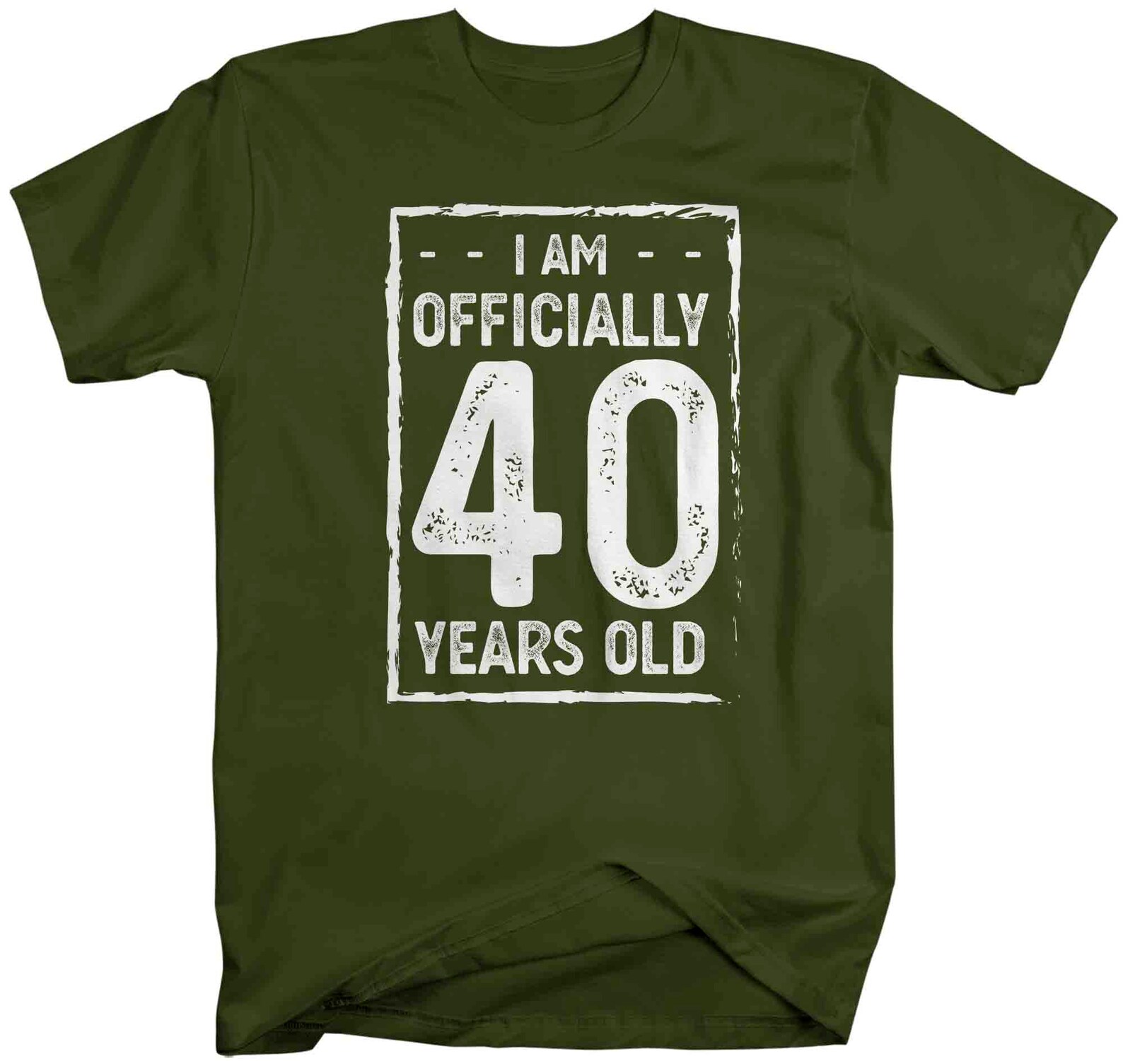 Men's 40th Birthday T-shirt I Am Officially Forty Years - Etsy