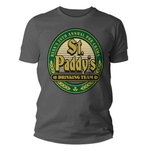 Men's Custom Pub Crawl Shirt Personalized St. Patrick's Day Bar Tee ...