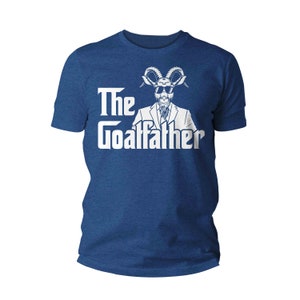 Men's Funny Dad Shirt Goat Dad T Shirt Goatfather Tshirt Father's Day ...
