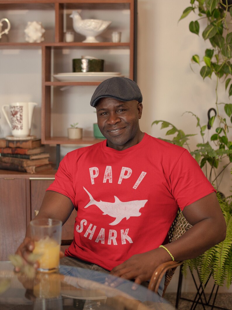 Men's Papi Shark T Shirt Shark Shirts Matching Papi Tshirt - Etsy