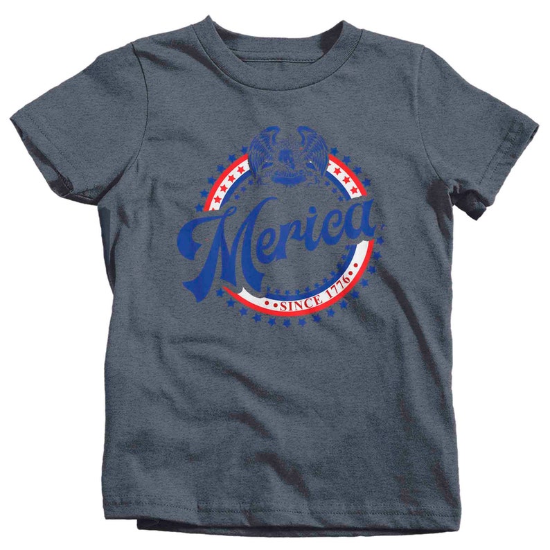 Kids Vintage Merica T Shirt Patriotic Shirts Eagle Merica - Etsy