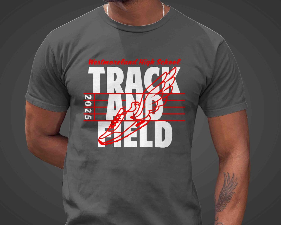 Personalized Track & Field Shirt: Custom Team Tee, Modern Runner Gift ...