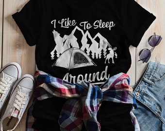 Camping tshirt | Etsy