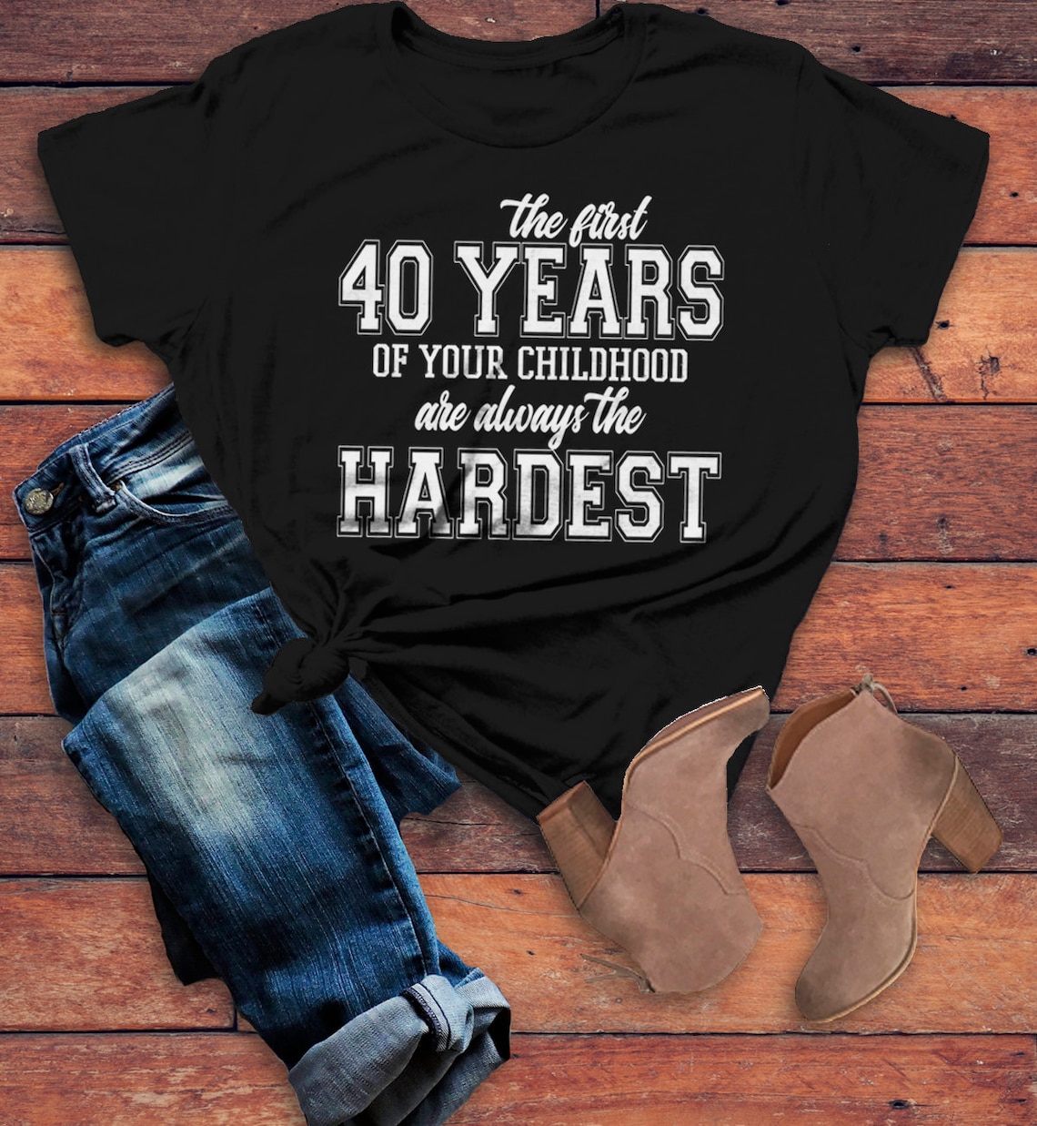 Women's Funny 40th Birthday T Shirt First 40 Years - Etsy