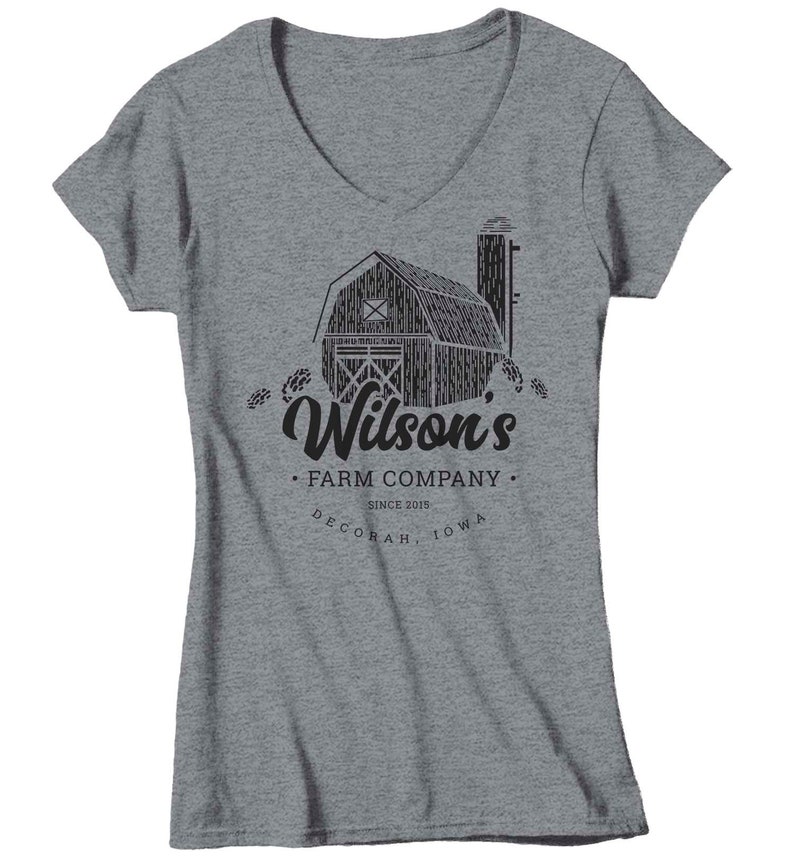 Womens Personalized Farm Shirt Barn Farming Shirt Etsy