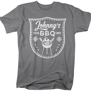 Men's Men's Personalized BBQ T Shirt Custom Grilling Shirt BBQ Shirts ...
