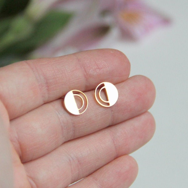 Circle Earrings - Etsy