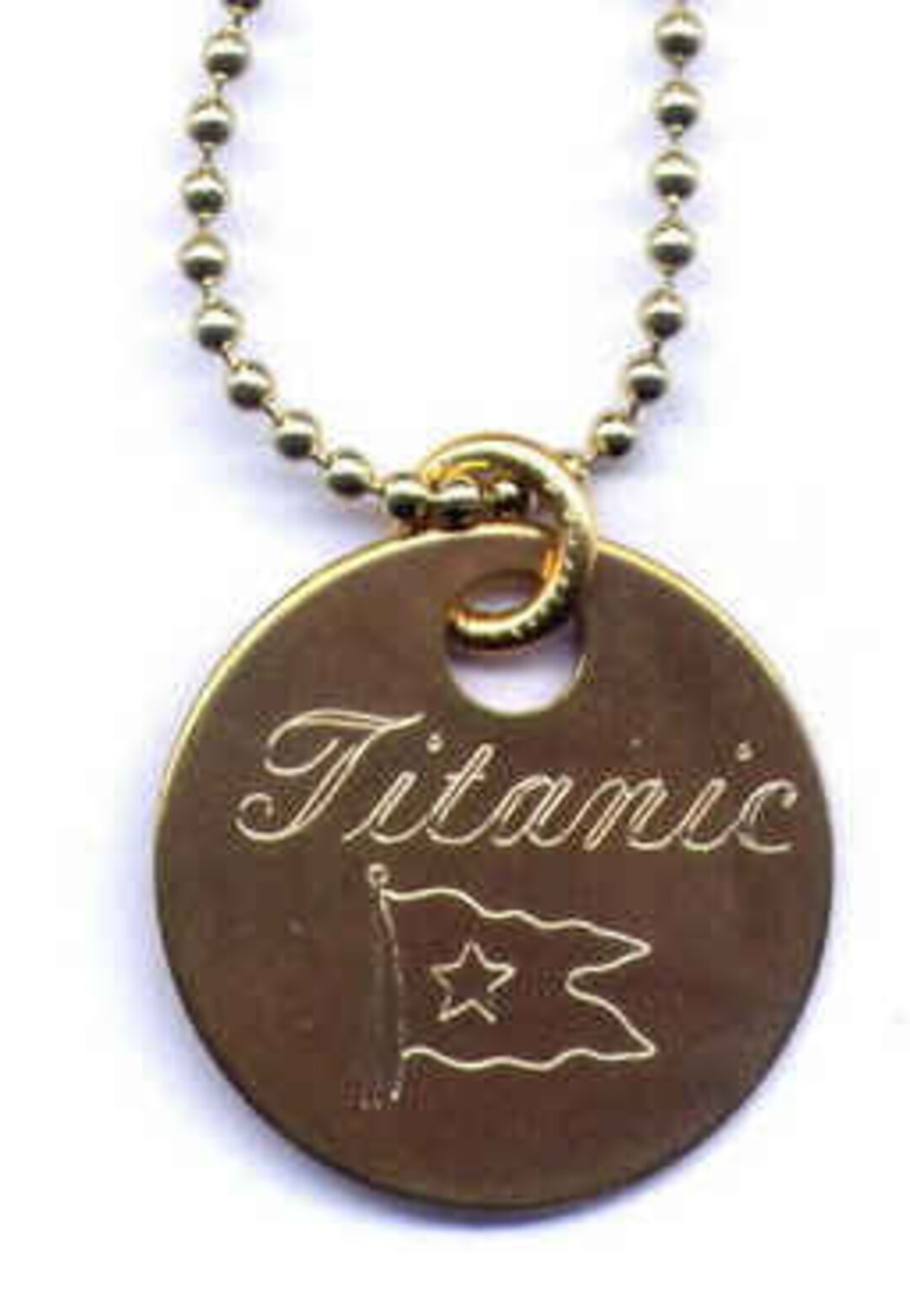Titanic Solid Brass Locker Tag Necklace - Etsy