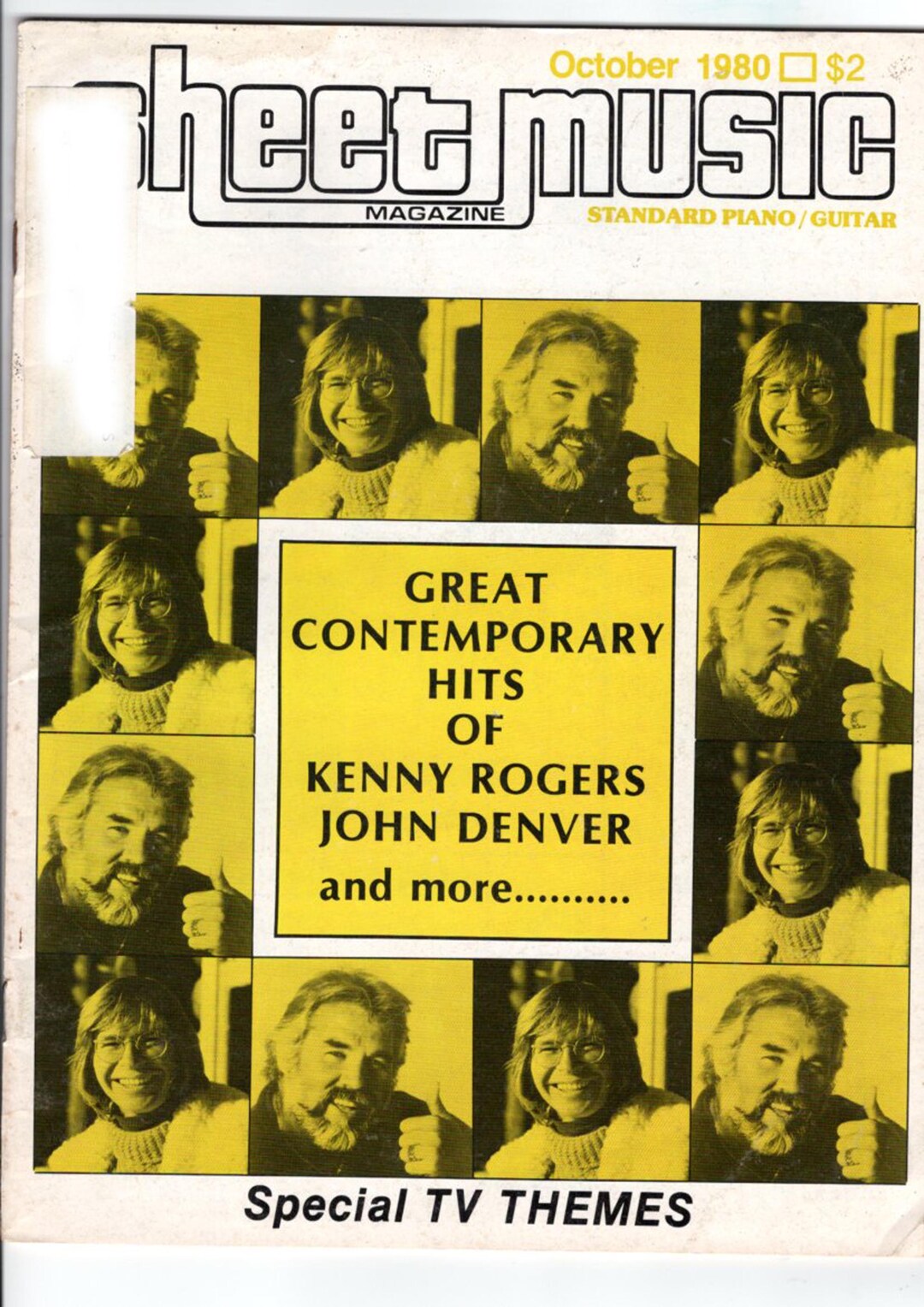 Vintage Sheet Music Magazine October 1980 - Etsy