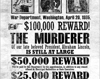 John Wilkes Booth - Etsy