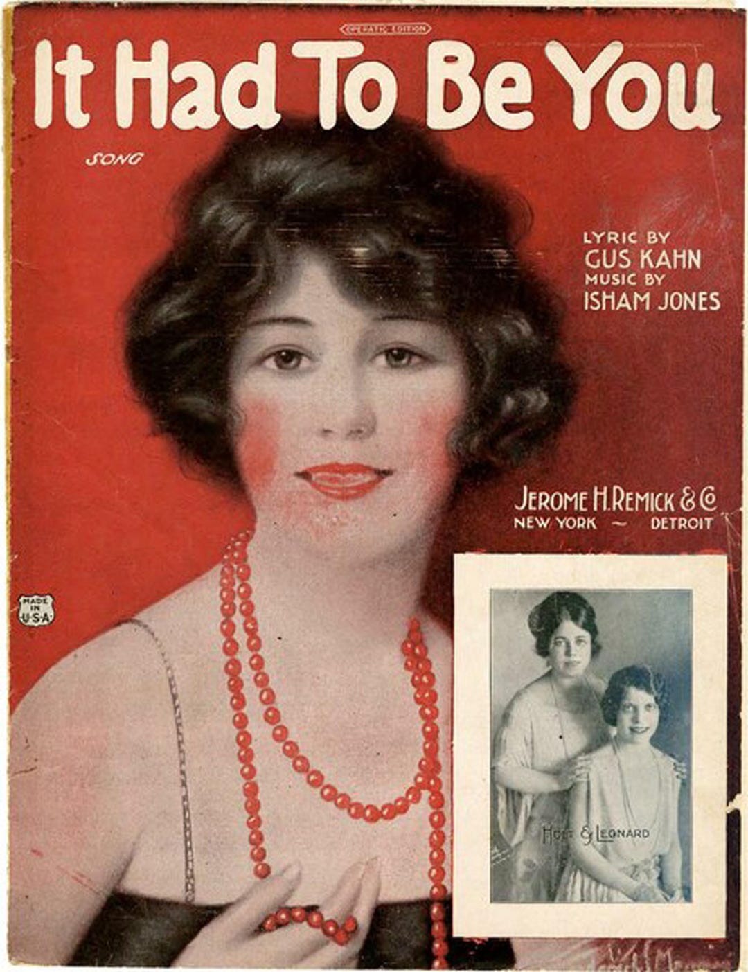 It Had to Be You (1924) Sheet Music.pdf - Etsy
