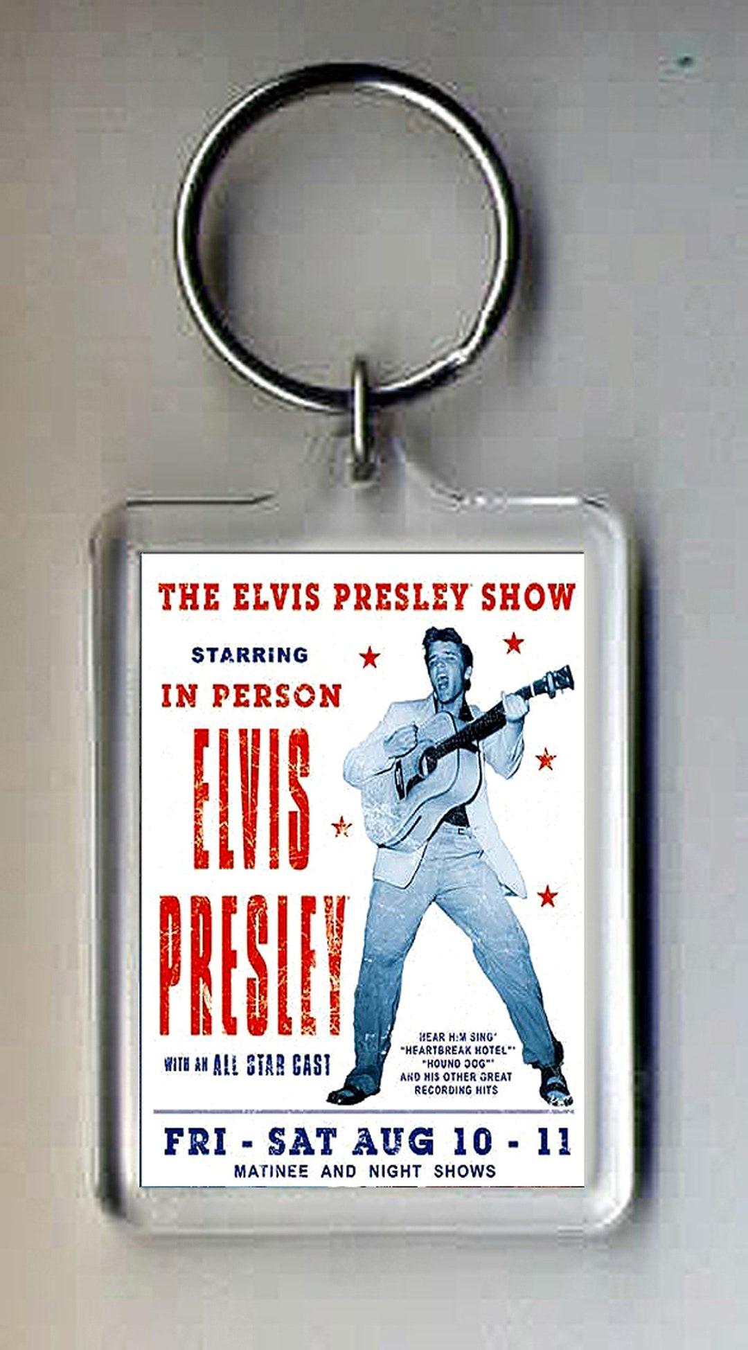 Elvis Poster Keyring - Etsy