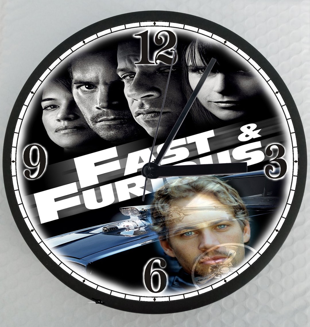 Fast and Furious Wall Clock, Racing, Cars, Movie, Diesel, Home Decor ...