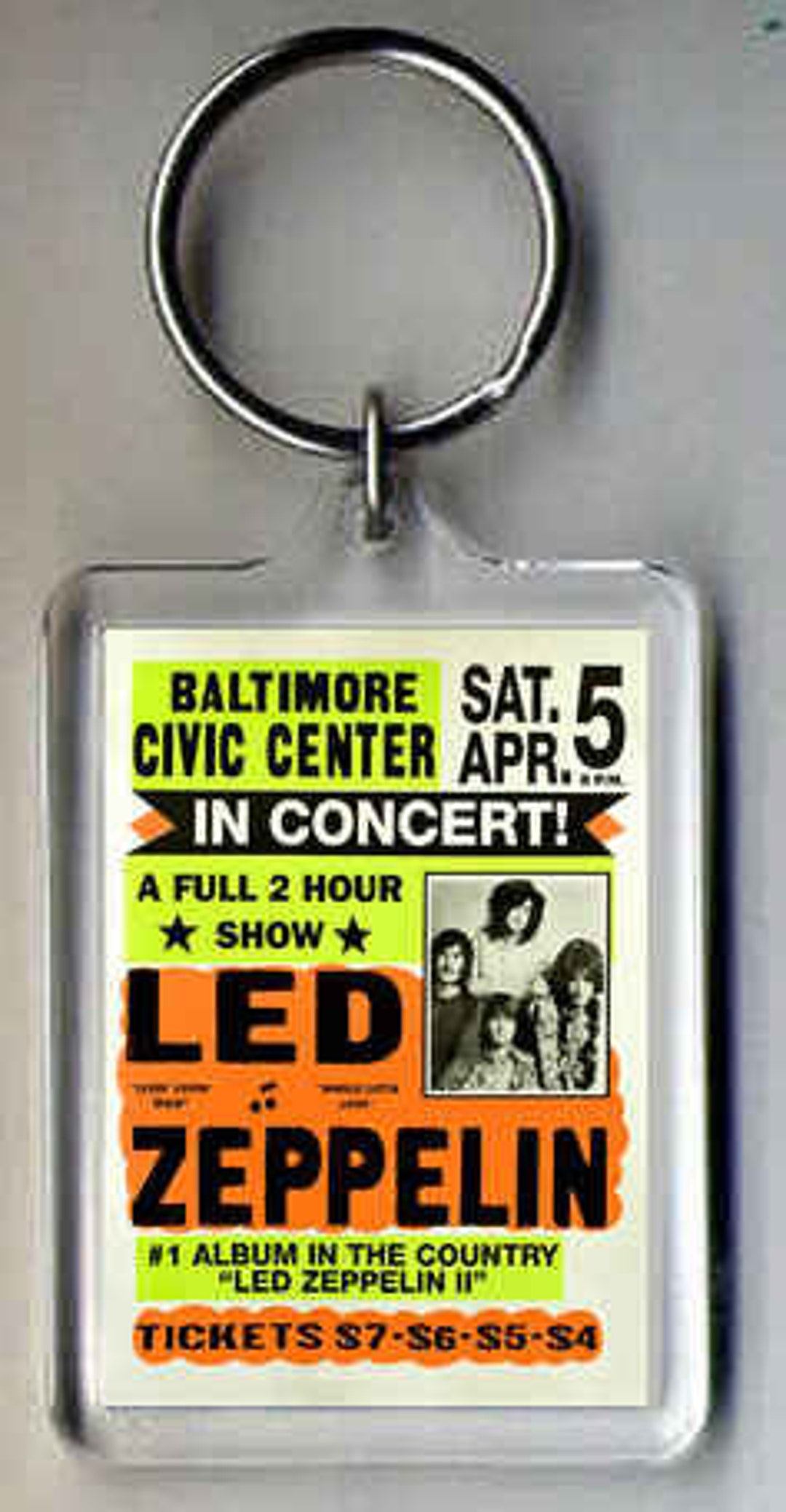 Led Zeppelin Poster Keyring - Etsy