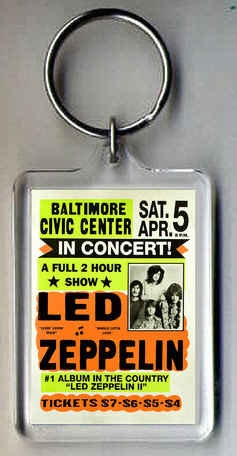 Led Zeppelin Poster Keyring - Etsy