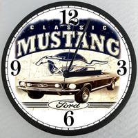 Ford Mustang Engraved Wooden Wall Clock - Etsy