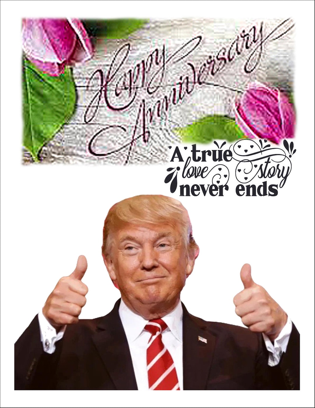 Donald Trump Anniversary Card - Etsy