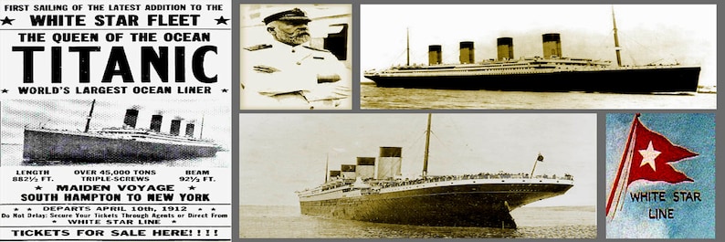 Titanic Collage Bookmark - Etsy