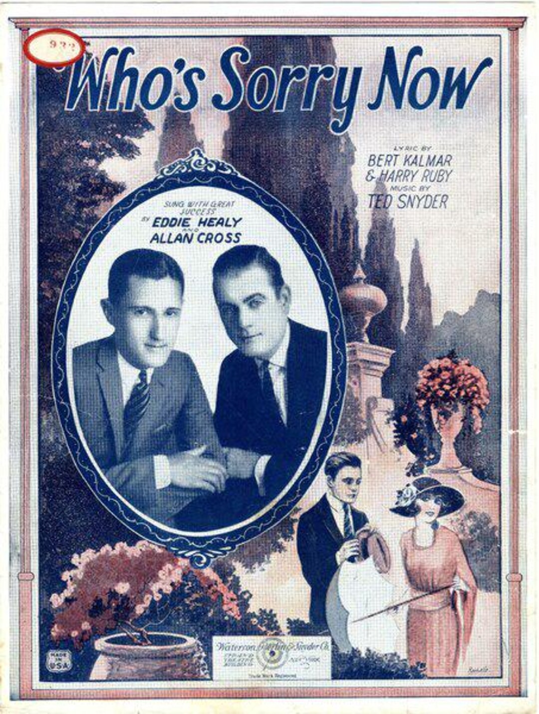 Who's Sorry Now? (1923) Sheet Music.pdf - Etsy