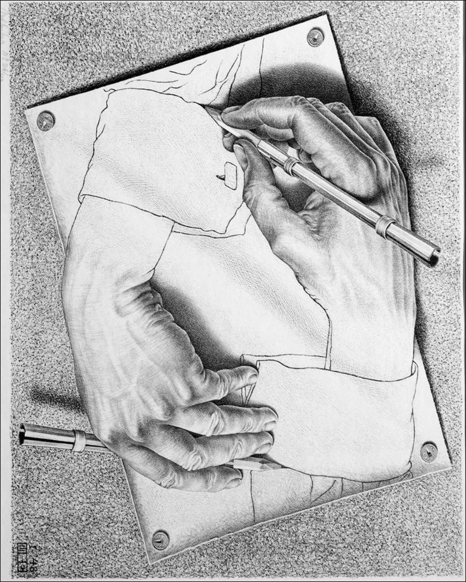 M C Escher Hände 8 x 10 - Etsy Schweiz