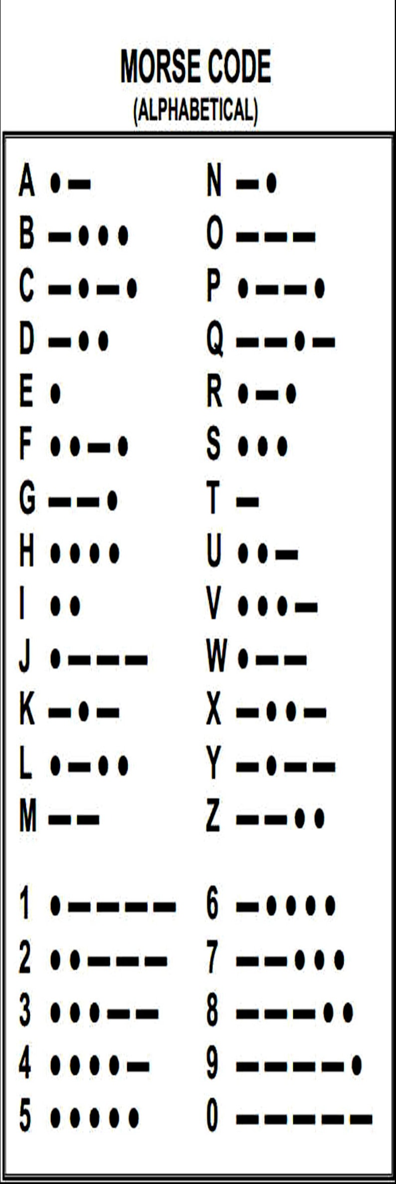 Morse Code Bookmark - Etsy