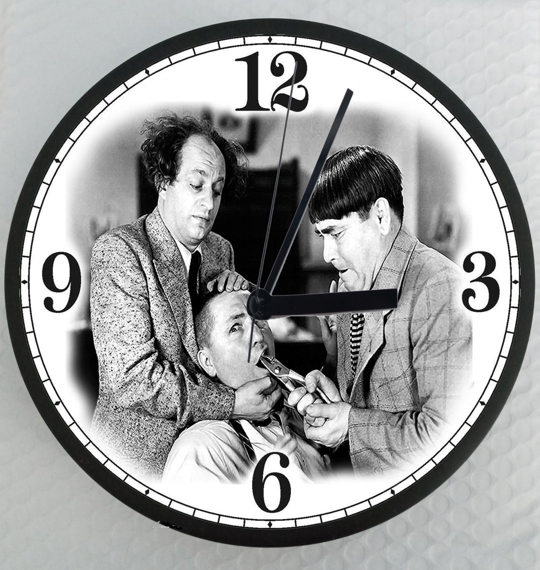 Stooges Dentist, Home Decor, Comedy, Gift, Wall Clock, 1960s, TV Show ...
