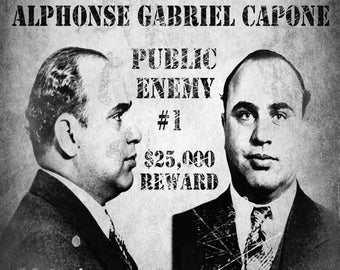 Al Capone Poster Etsy