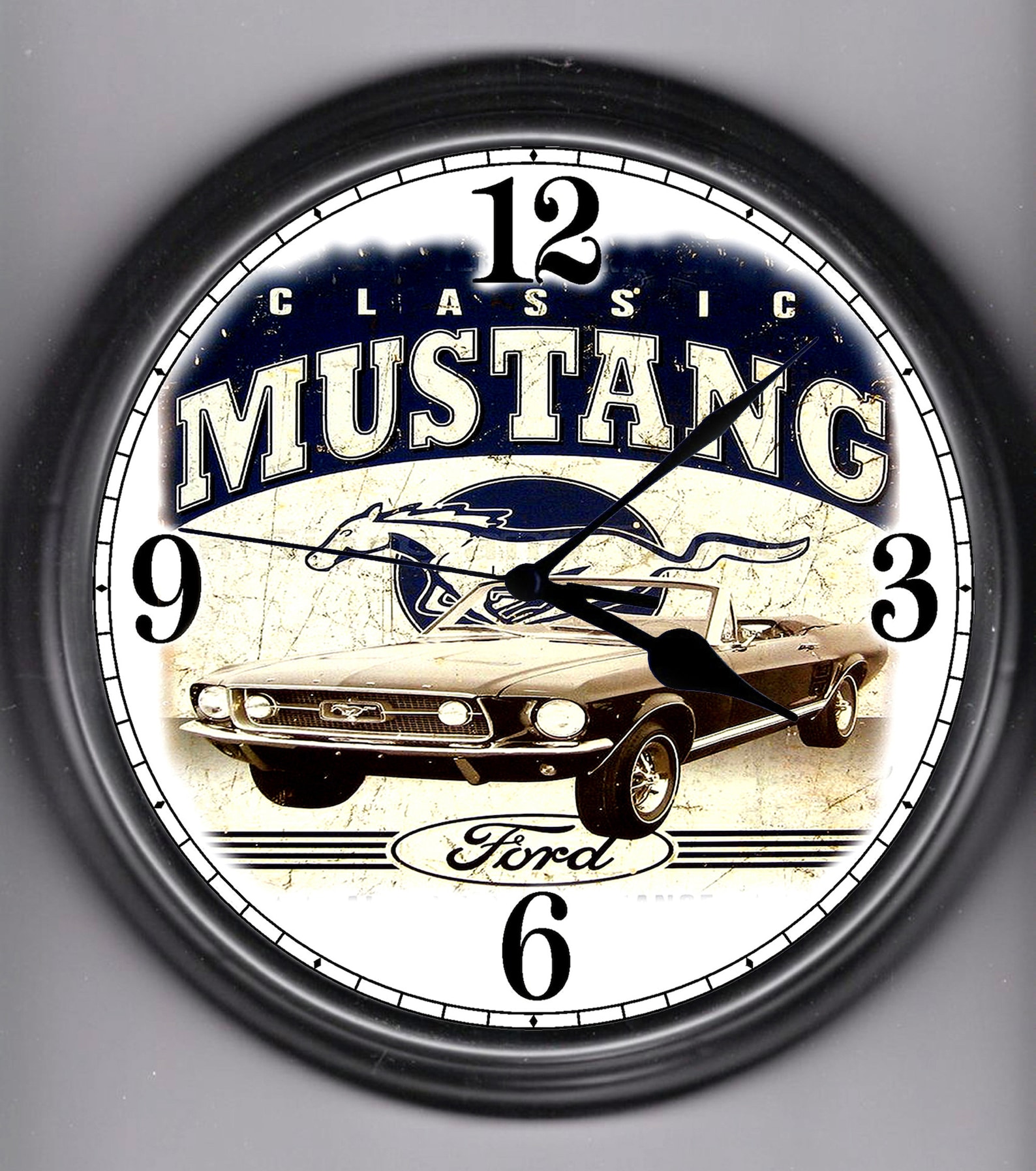 Classic Mustang Wall Clock - Etsy