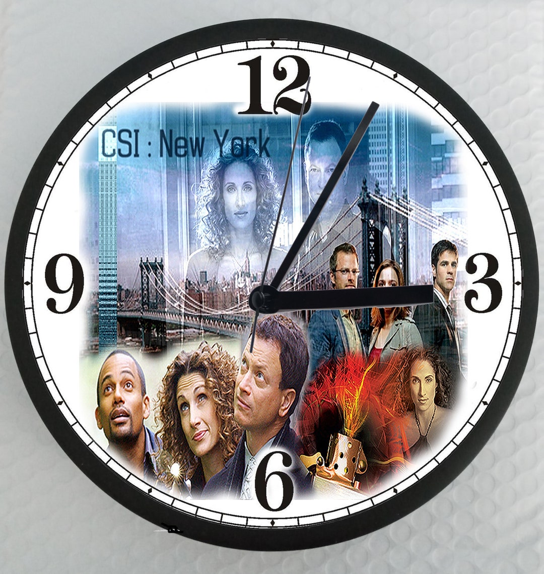 CSI NY Wall Clock, Tv Show, Crime, New York, Home Decor, CSI - Etsy
