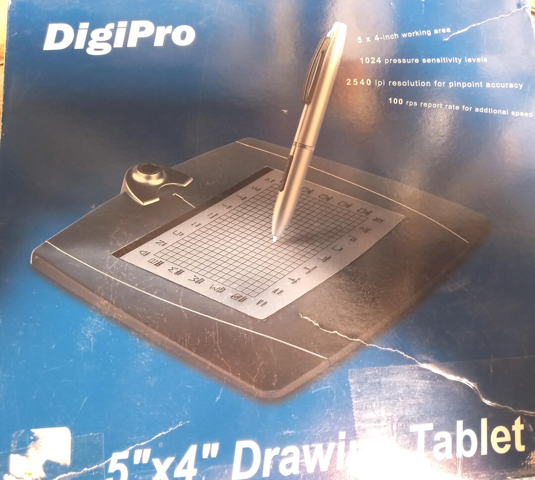 Vintage Digipro 5"x4" Drawing Tablet With Pen #WP5540 Open Box - Etsy