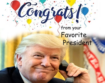 Donald Trump Graduation Card - Etsy