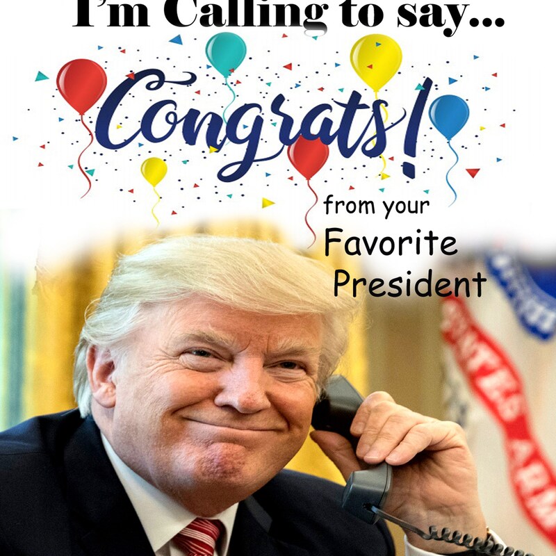 Trump Congratulations - Etsy