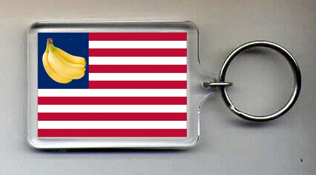 Banana-usa Flag Keyring - Etsy