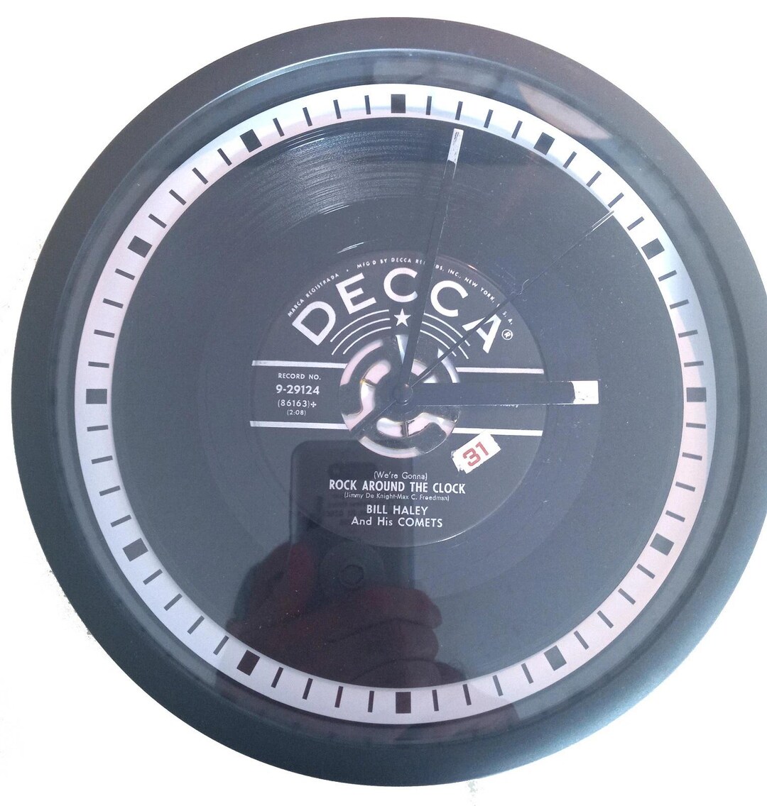 Rock Around the Clock Wall Clock, Home Decor, Music, 1950s, 1960s, Gift ...